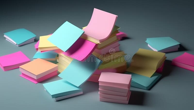 Sticky Reminder: Ideas for Business Communication on Multi Colored ...
