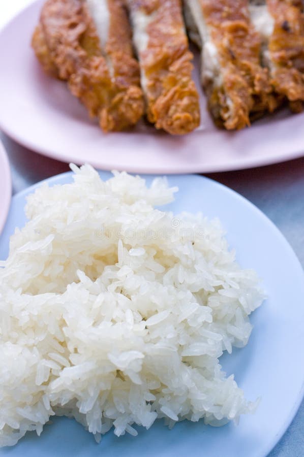 Sticky rice stock photo. Image of dinner, dish, lunch - 22063302