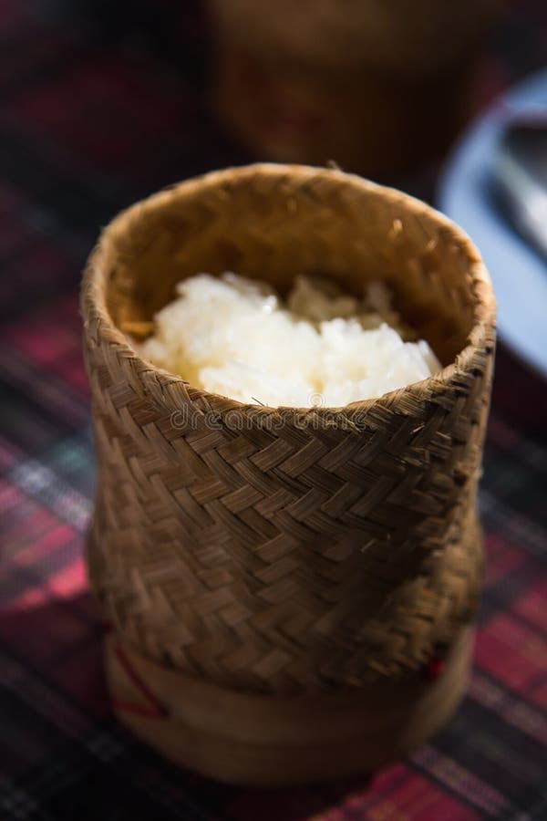 Sticky rice box stock image. Image of native, ingredient - 34925307