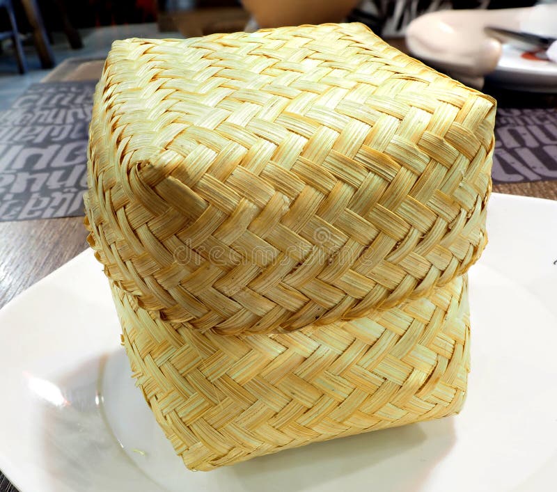 Sticky rice box stock photo. Image of kitchen, isolated - 66528414