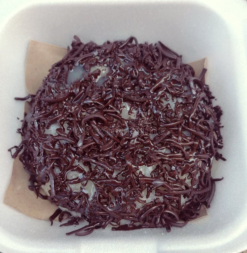 Sticky Rice with Choco Crumble Stock Image - Image of icing, produce ...