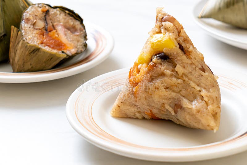 Sticky rice dumpling stock image. Image of leaf, hongkong - 171324601