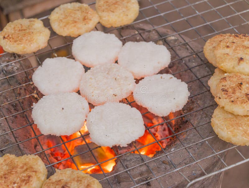 Sticky Rice grilled stock image. Image of meal, cooking - 49589783