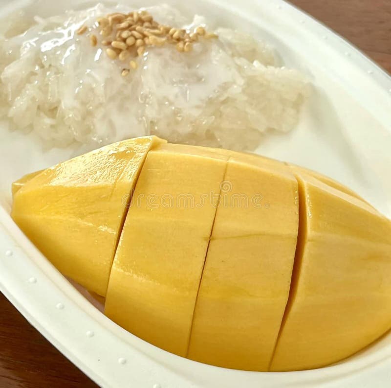 Sticky Rice Mango Mango, Ripe Mango, Raw Mango Stock Image - Image of ...
