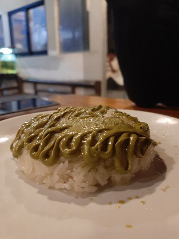 Sticky rice matcha stock photo. Image of icing, rice - 268784942