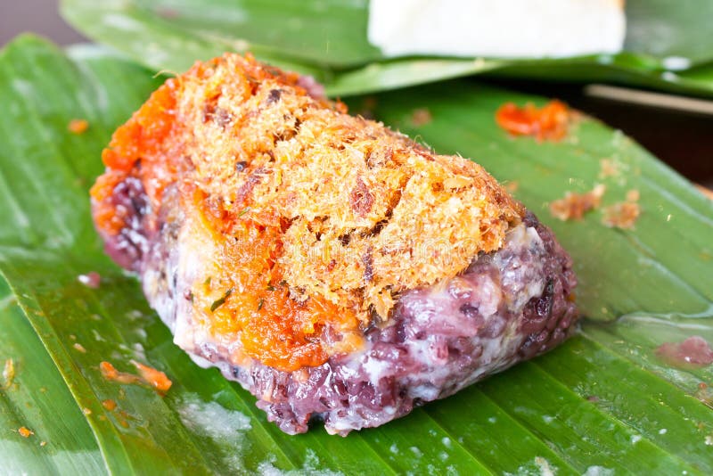 Sticky Rice with Minced Fish Stock Photo - Image of rice, food: 25812872
