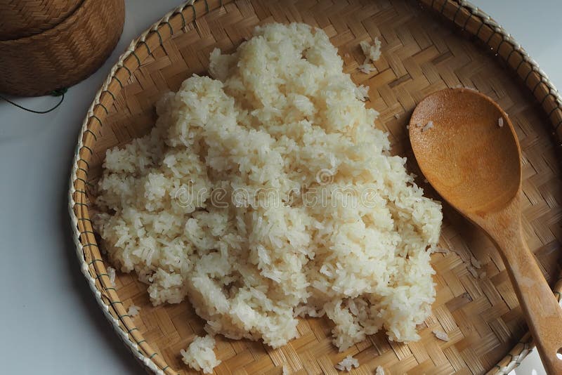 Sticky rice stock image. Image of sticky, food, organic - 93598385