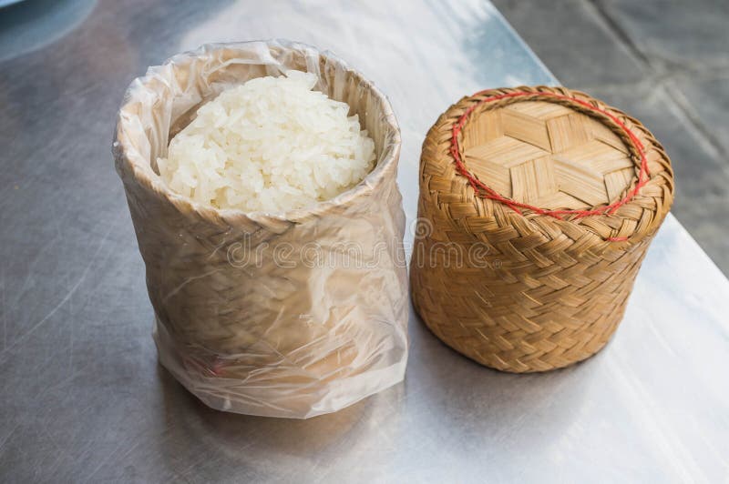 Sticky Rice stock image. Image of warm, container, sticky - 39115597