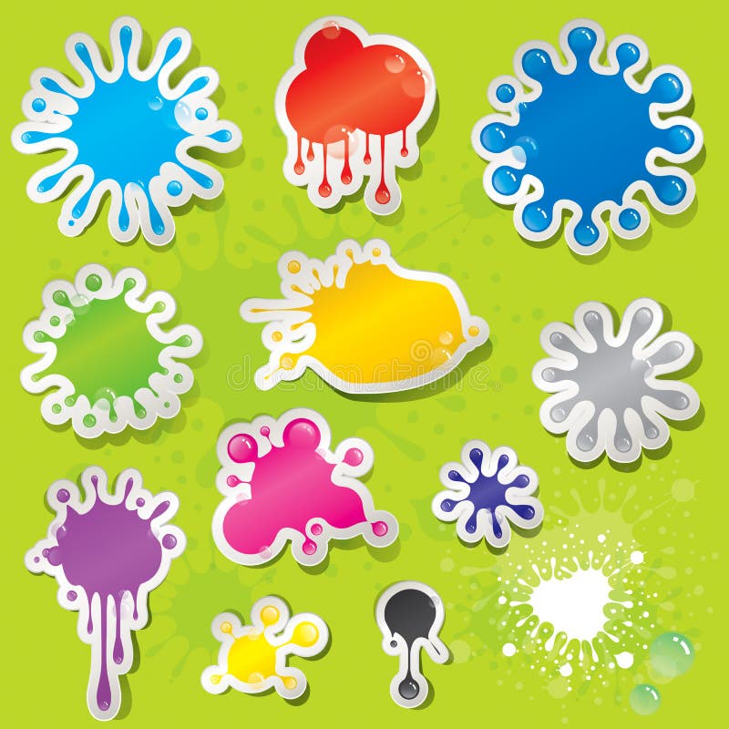 Water Splash stock vector. Illustration of spiral, dots - 15919992