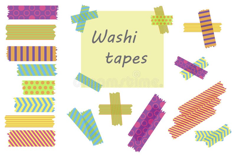 Stickers for Notes. Colored Stickers. Sticky Memo Paper. Empty Colored ...