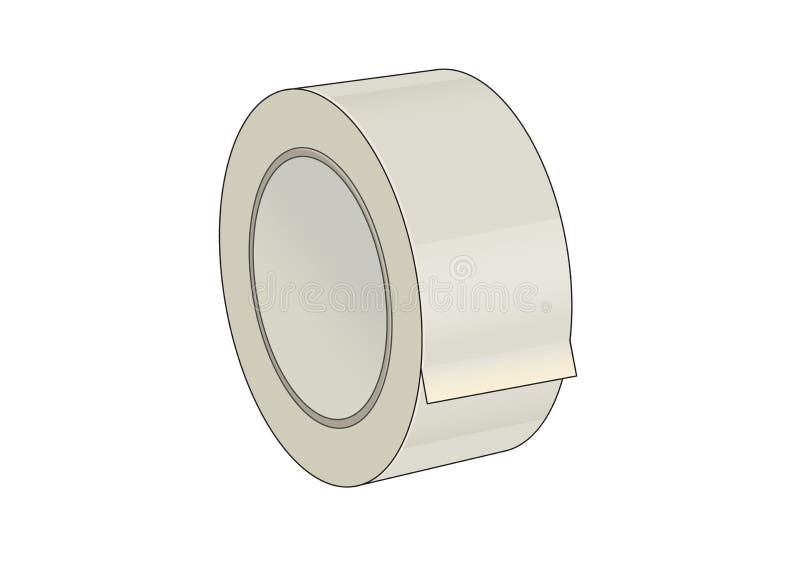 Sticky tape stock vector. Illustration of adhesive, style - 41734410