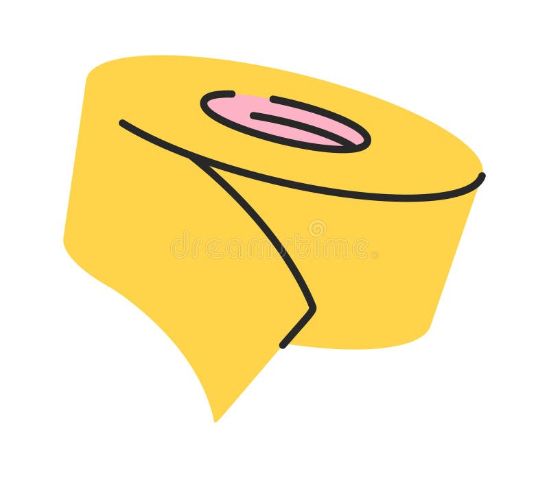 Sticky Tape Scotch Roll Doodle Stock Illustration - Illustration of ...