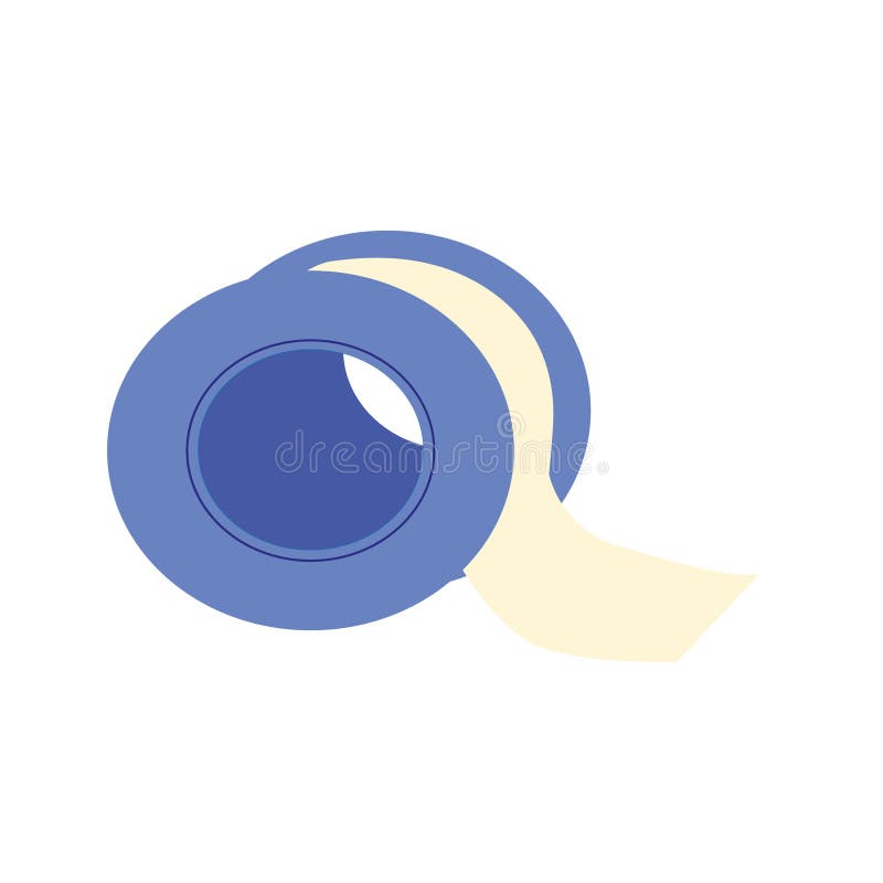 Sticky Tape Vector Icon. Dispenser Drawing Flat Scotch Label Adhesive ...