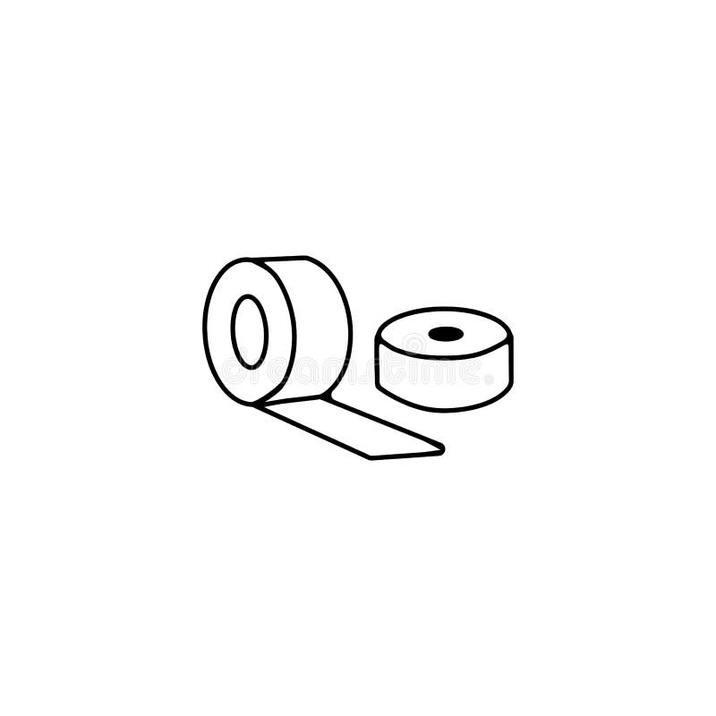 Sticky Tape Icon. Sticky Tape Thin Line Icon Stock Vector ...