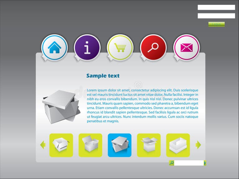 Sticky web template stock vector. Illustration of poster - 15031450