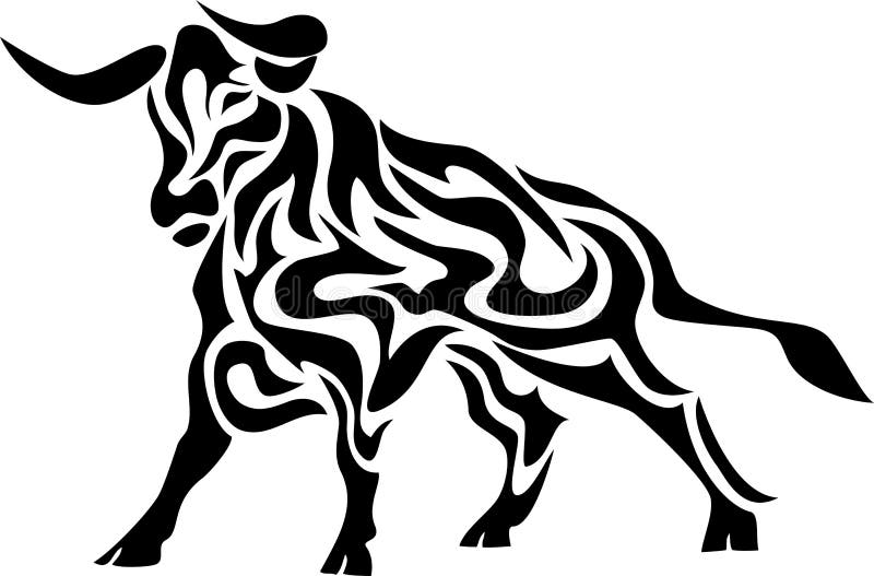 Stier vektor abbildung. Illustration von verärgert, stärke - 39549995