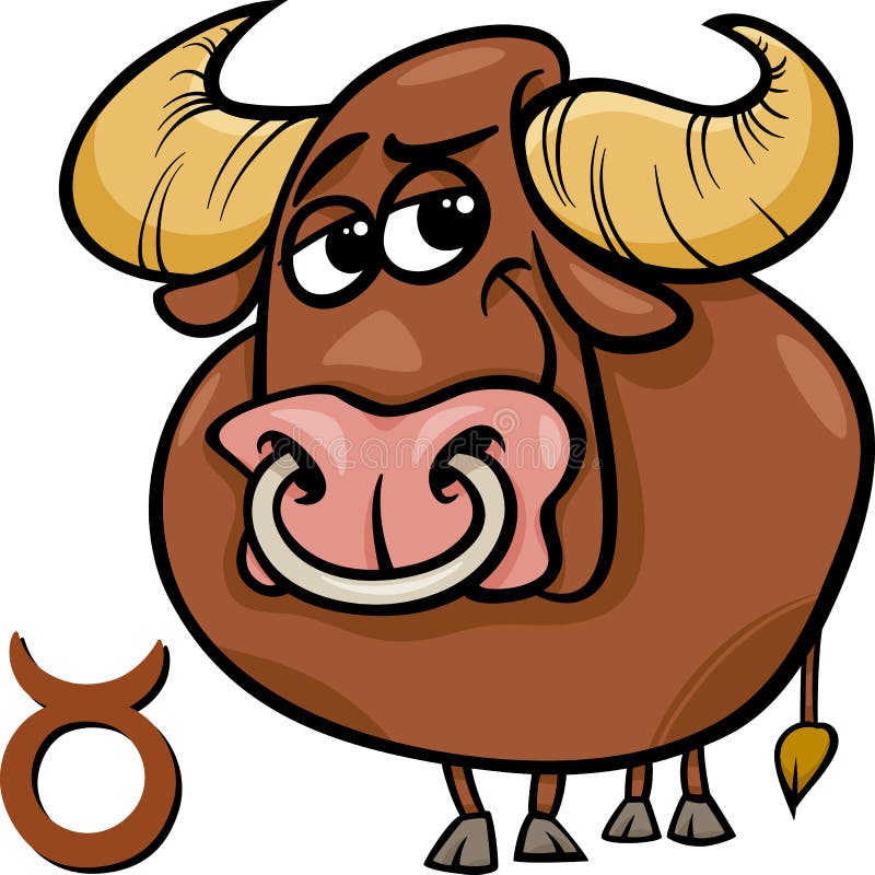 Stier Oder Das Stiersternzeichen Vektor Abbildung - Illustration von ...