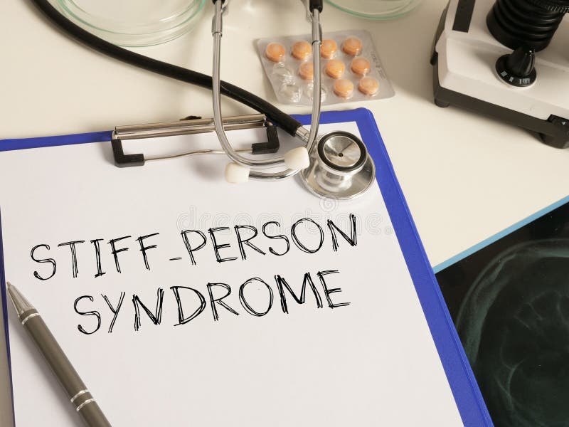 Stiff-Person Syndrome is Shown Using the Text Stock Photo - Image of ...