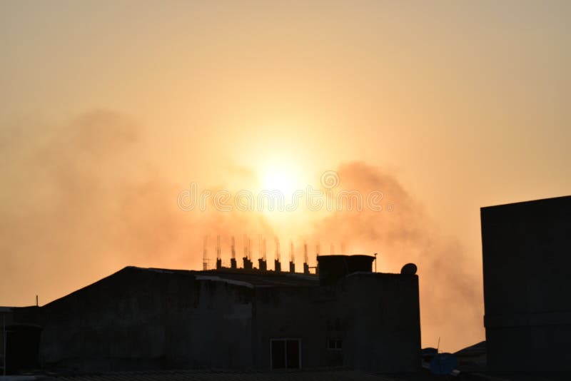 Stifling Heat in the Construction Sector Stock Image - Image of sector ...