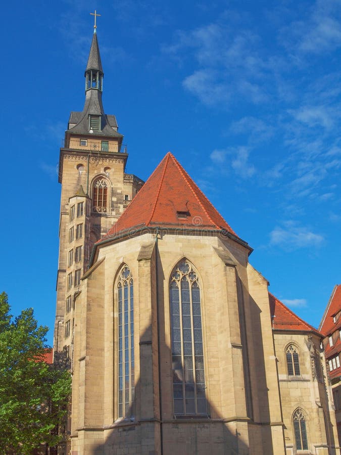 Stiftskirche Stuttgart stock image. Image of germany - 36925915