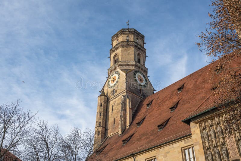 Stiftskirche (Collegiate Church) - Stuttgart, Germany Stock Photo ...