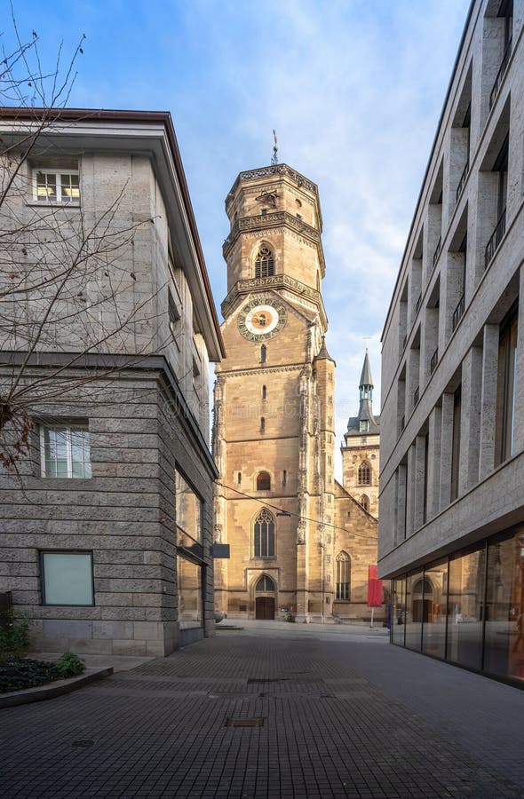 Stiftskirche (Collegiate Church) - Stuttgart, Germany Stock Photo ...
