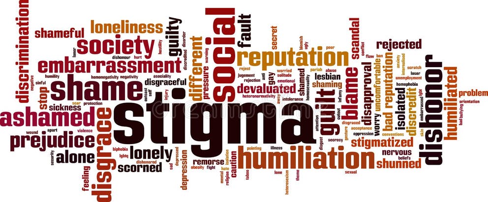Stigma word cloud stock vector. Illustration of reputation - 206571620