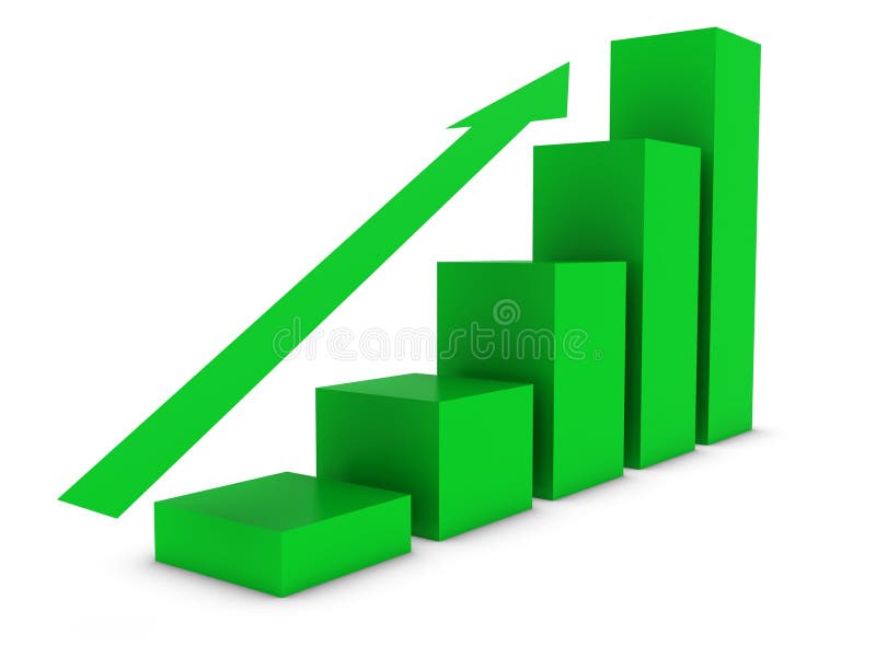 Stijgende Grafiek stock illustratie. Illustration of grafiek - 12037661