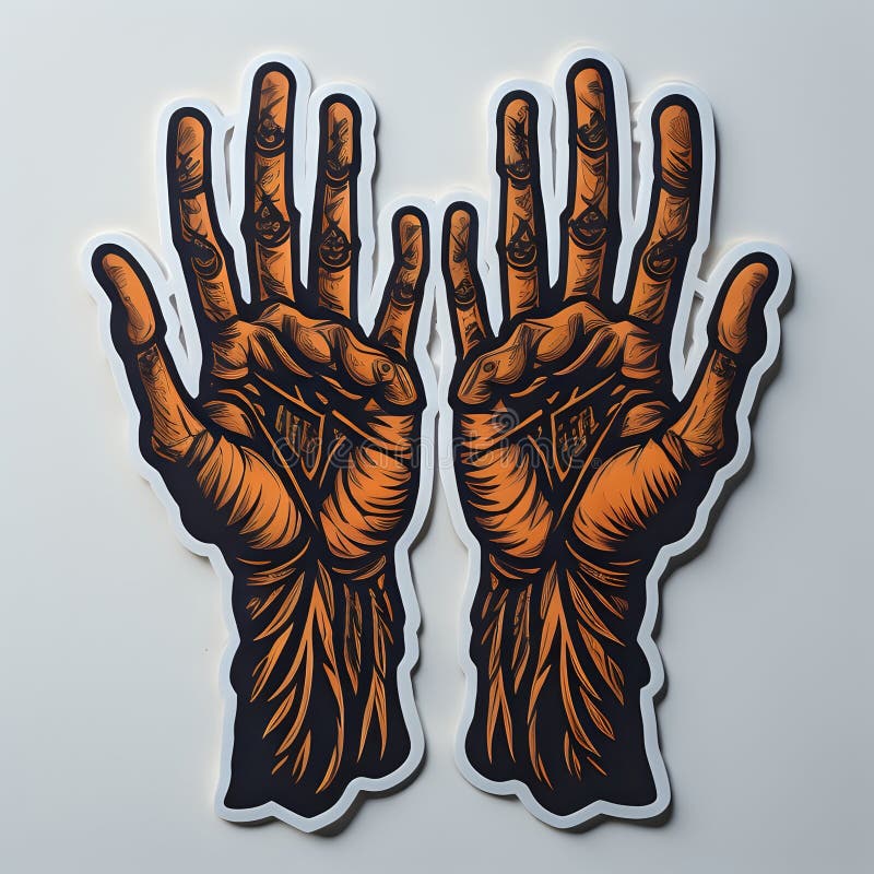 Stiker Halloween Zombies Hand Zombie Hand Helloween Stiker Sticker ...