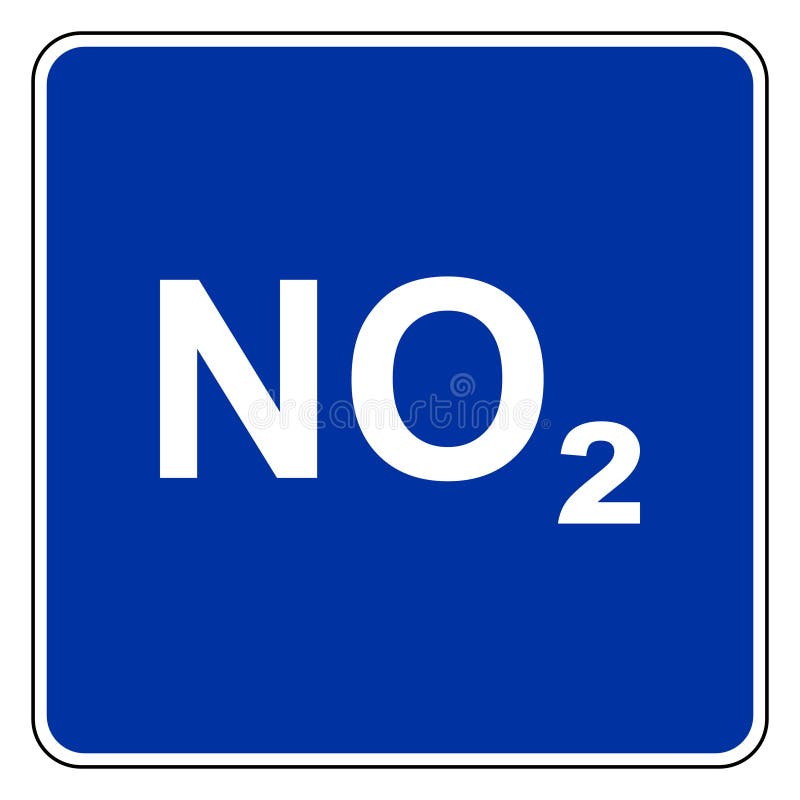 Stikstofdioxide No2 Nox Toxisch Gas En Luchtverontreinigende Stoffen ...