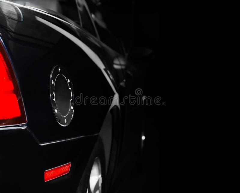 Stilfull svart bil. fotografering för bildbyråer. Bild av nytt - 27111189