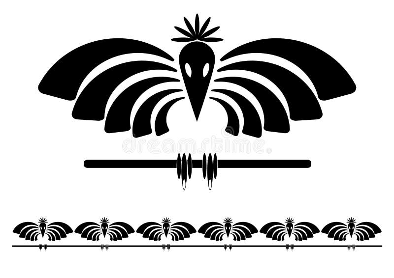 Stilisierter Rabe vektor abbildung. Illustration von rand - 47686306