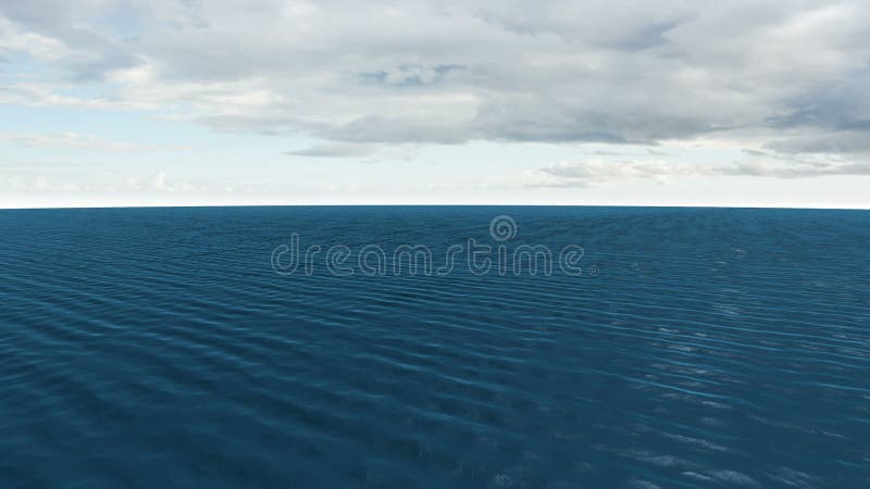 Still blue ocean under sky stock video. Video of animation - 45432711