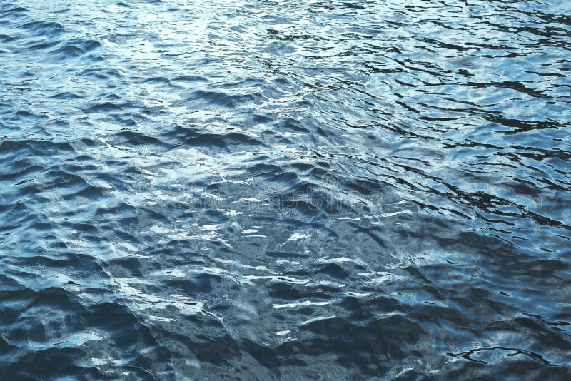 Still Calm Sea Or Ocean Water Surface And Horizon Stock Photo - Image ...