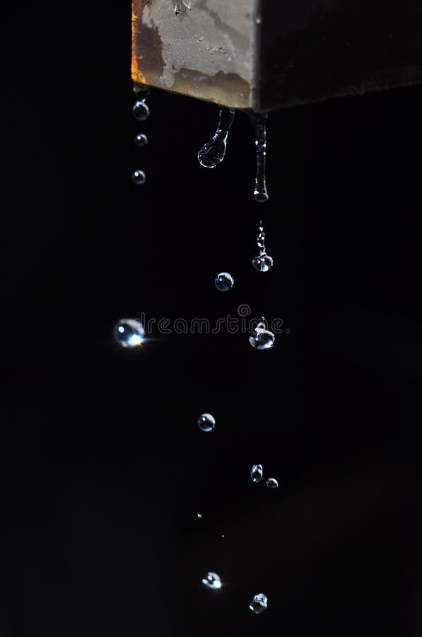 Still Drop Water Transparent Stock Image - Image of gravitate, flexible ...