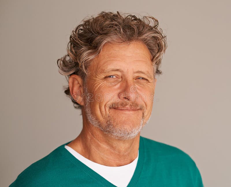 Still Full of Life after All these Years. Portrait of a Handsome Mature ...