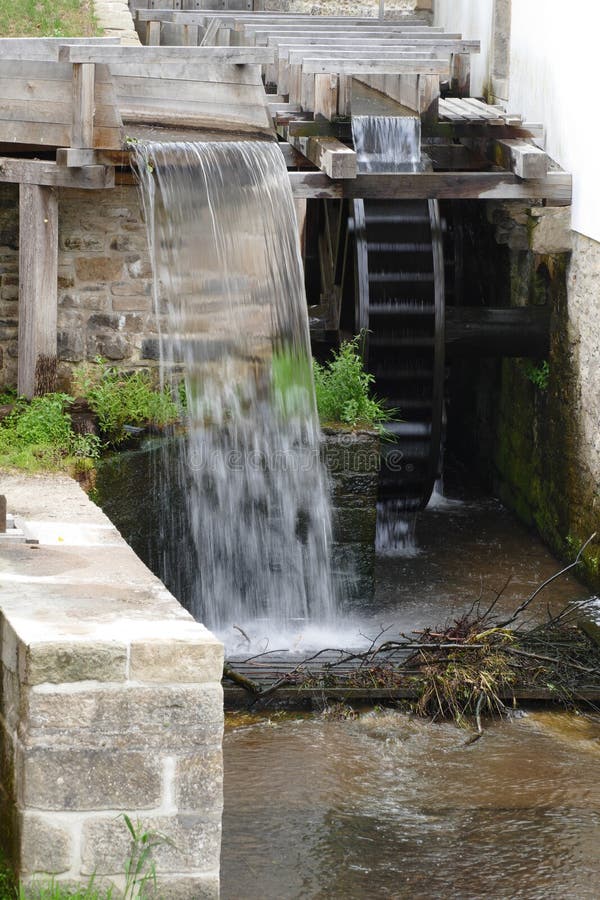 Still Functional Genuine Ancient Water Mill Stock Image - Image of ...