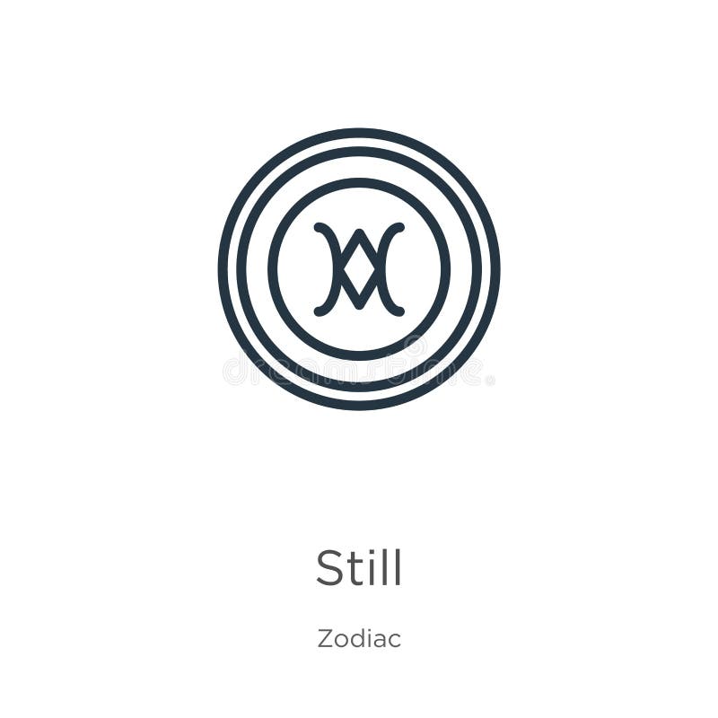 Still Icon Vector Isolated on White Background, Logo Concept of Stock ...