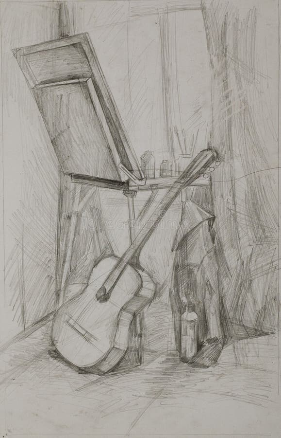 Still Life Pencil Drawing Stock Illustrations – 1,394 Still Life Pencil ...