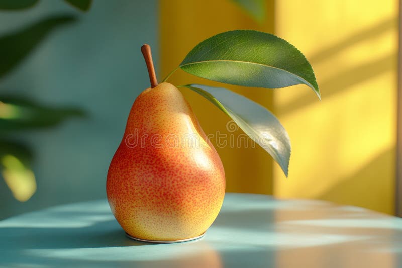 A Still Life Arrangement of Pears in an Open Tin Can Set Against a ...