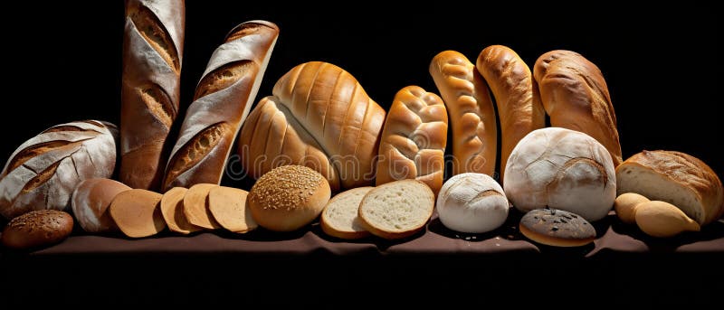 Still Life with Artisan Breads Stock Image - Image of sourdough ...