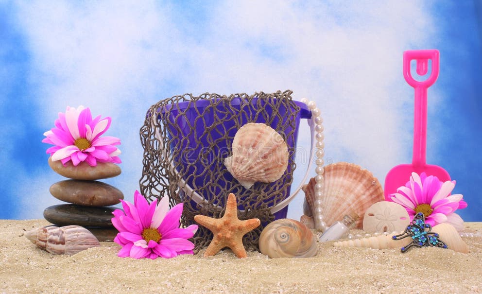 Still Life on Beach stock image. Image of stones, spring - 3422819
