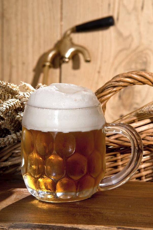 Still-life with beer stock image. Image of faucet, brewery - 20490779