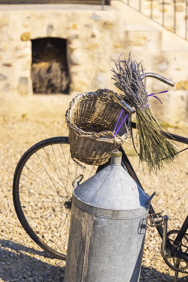 Still Life with Bicycle in Provence, France Stock Photo - Image of ...