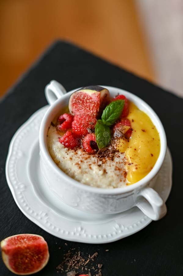 Still Life of Breakfast Oat Porridge Stock Photo - Image of breakfast ...