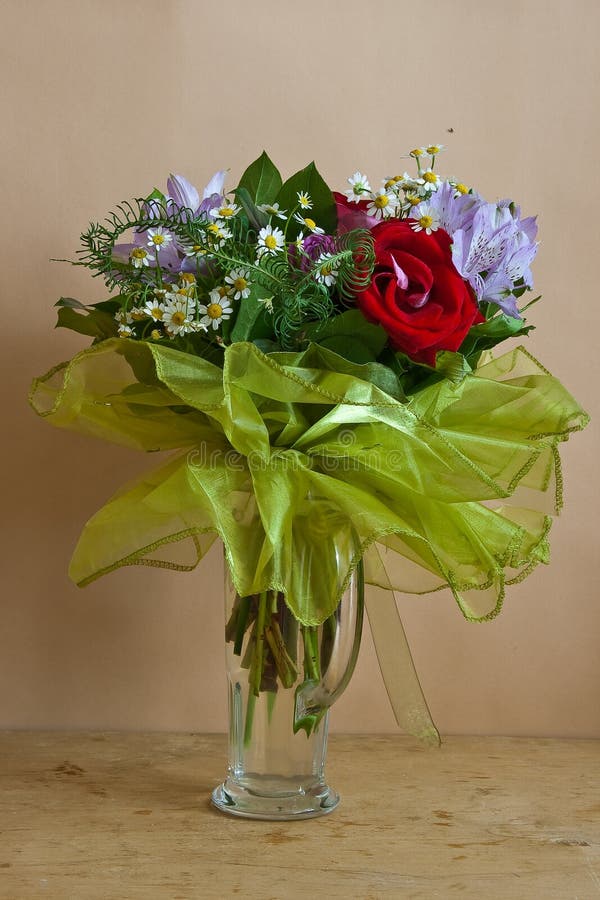 Still-life with a Bunch of Flowers Stock Photo - Image of rose ... Still-life with a Bunch of Flowers Stock Photo - Image of rose ...