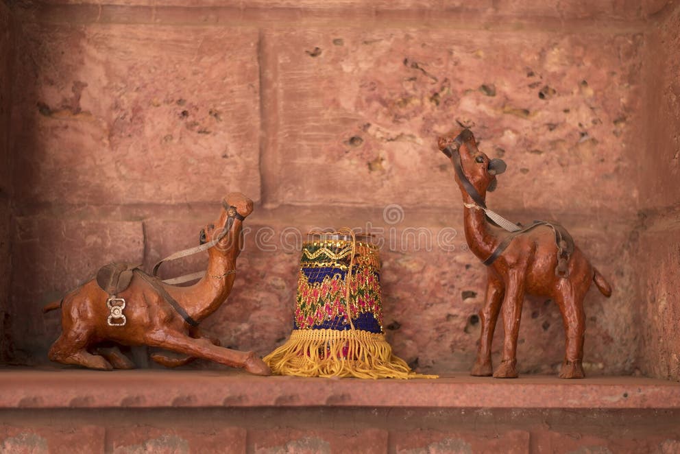 Still Life of Camel Pair in Desert Stock Photo - Image of shadow ...