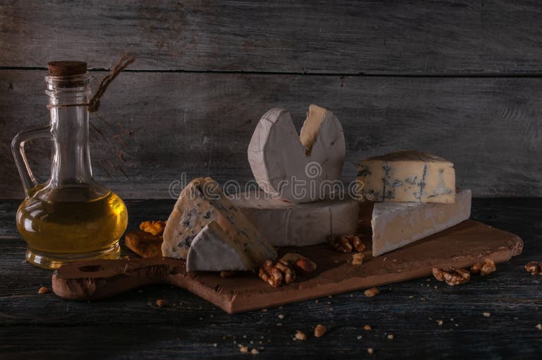 Still life with cheese. stock image. Image of frying - 128590161