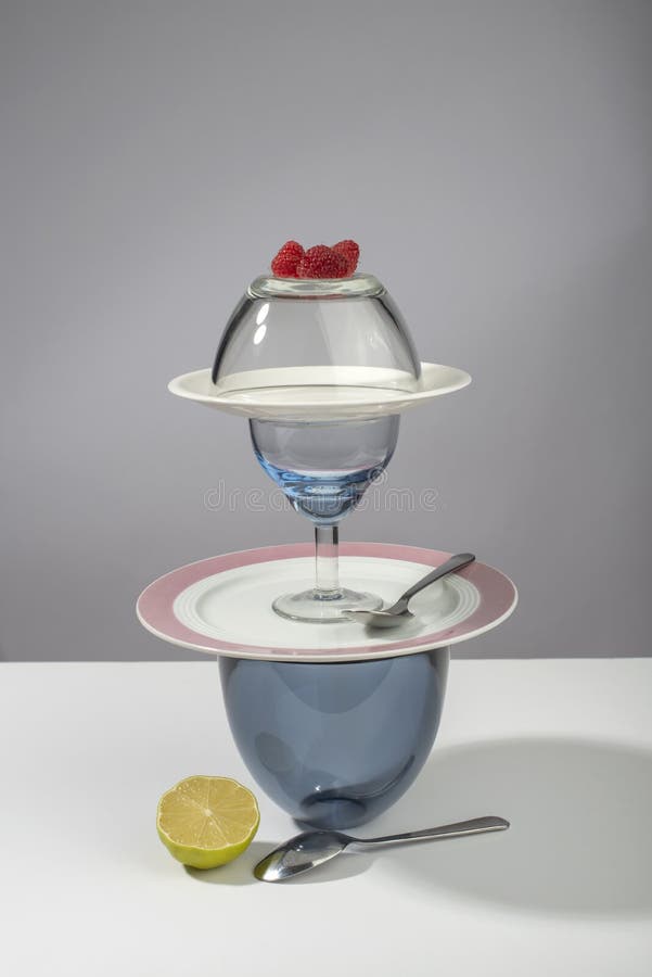 Still Life Composition of Dishes. Abstract Design Stock Photo - Image ...