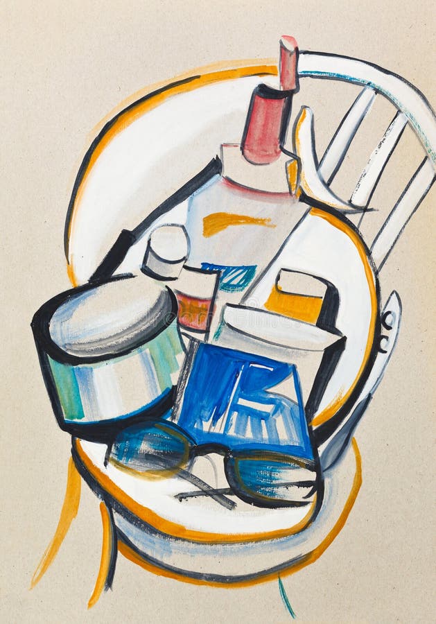 Still life with cup stock illustration. Illustration of still - 49163151